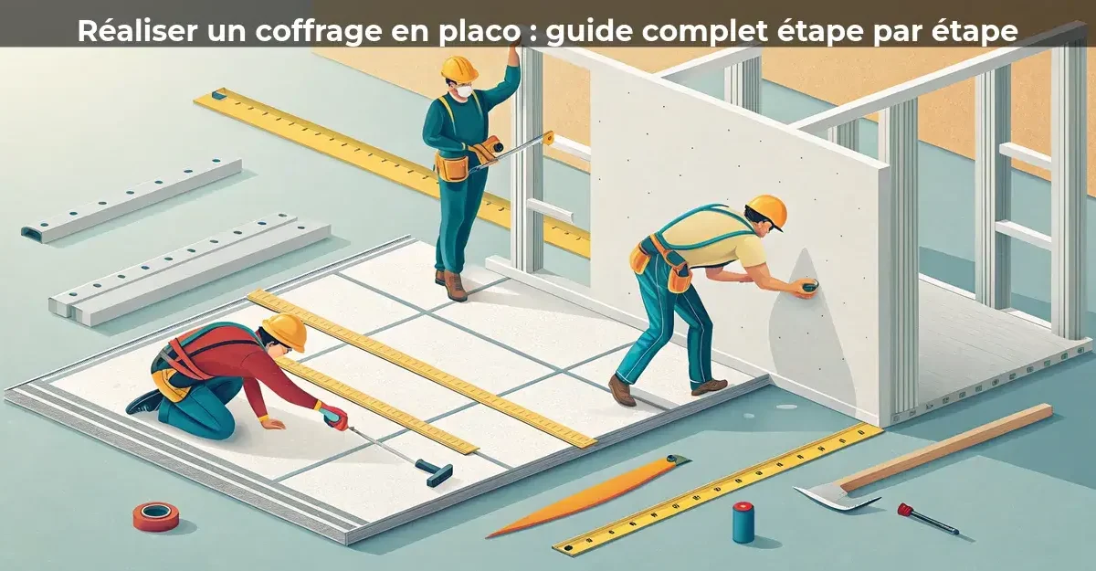🛠️ Maîtrisez la réalisation d’un coffrage en placo facile et efficace